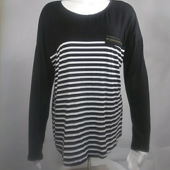 Yuni Yuni Los Angeles | Tops | Yuni Yuni Los Angeles Womens Top Black White Stripes Medium Cz6 ...